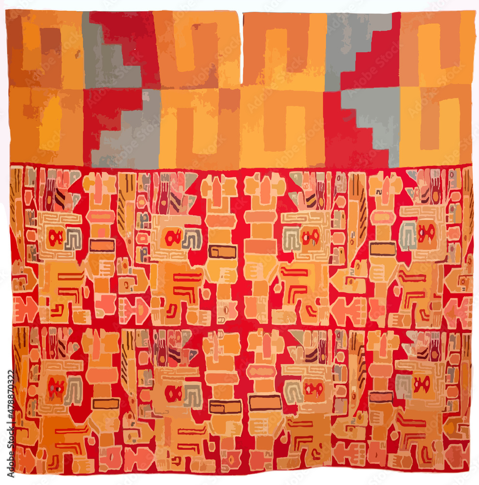 textile cultural patterns peru culture inca pre inca wari chimu mochica ...