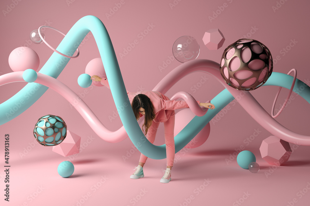 Inside a woman´s mind Stock Photo | Adobe Stock