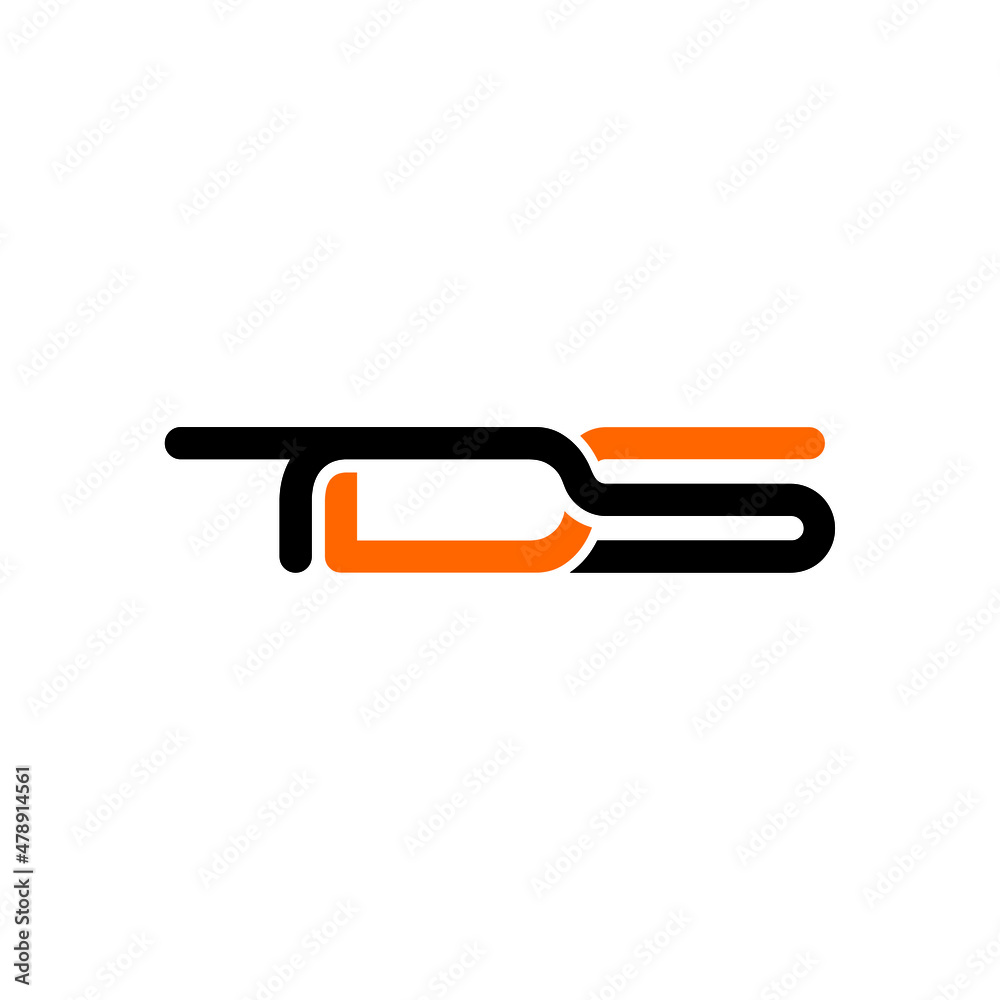TDS Letter Initial Logo Design Template Vector Illustration Stock ...