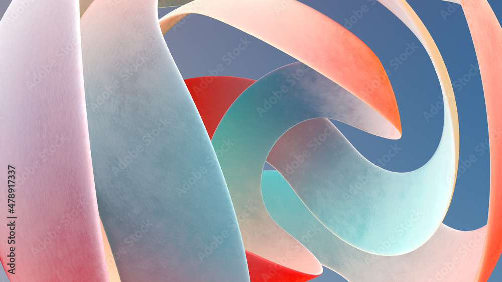 Flying Ribbons. Stock Photo | Adobe Stock