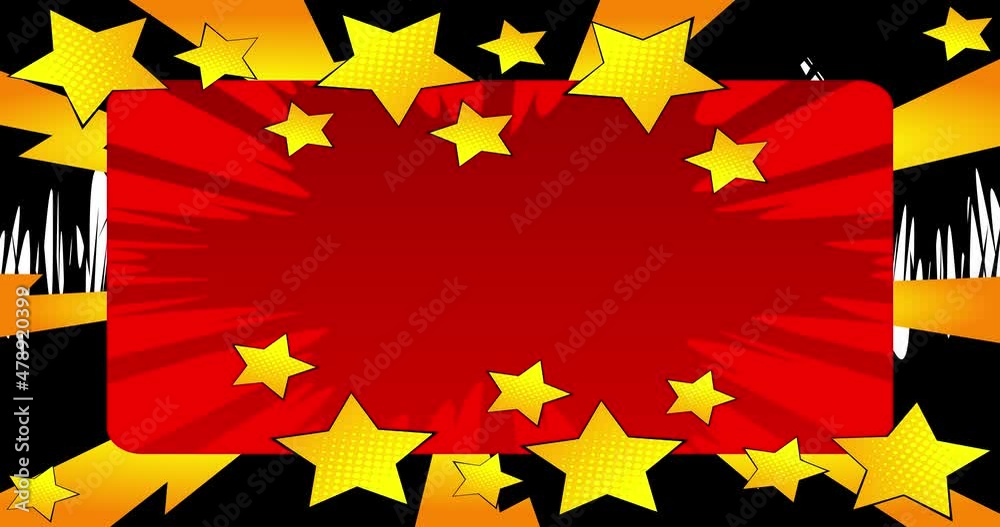 Comic Book Background. Motion poster. 4k animated Comics moving ...