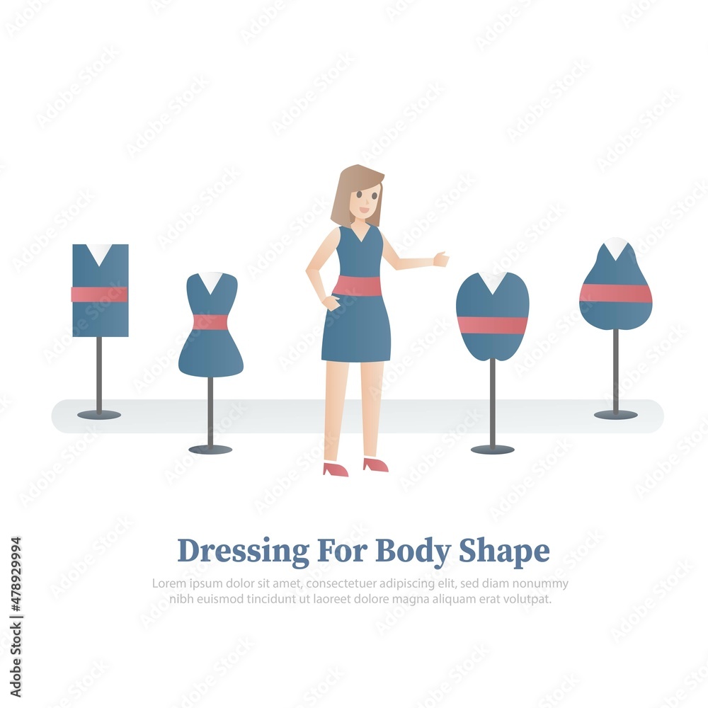 How to Dressing For Body Shape woman,Different female,(Rounded ...