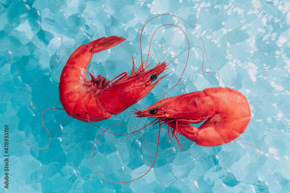 Still life with smoked shrimp. Stock Photo | Adobe Stock
