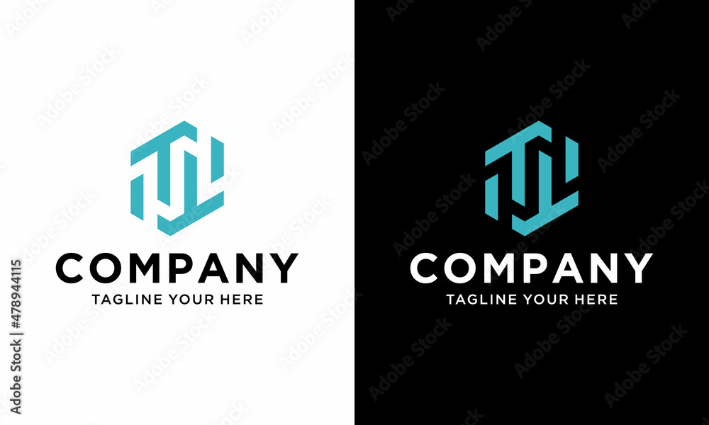 TT monogram initials letter logo concept. T icon design. on a black and ...