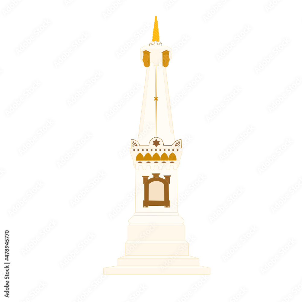 Tugu Jogja Indonesia Vector Stock Vector | Adobe Stock