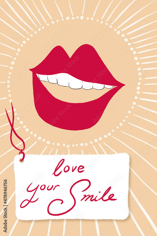 Love your Smile concept Stock Photo | Adobe Stock