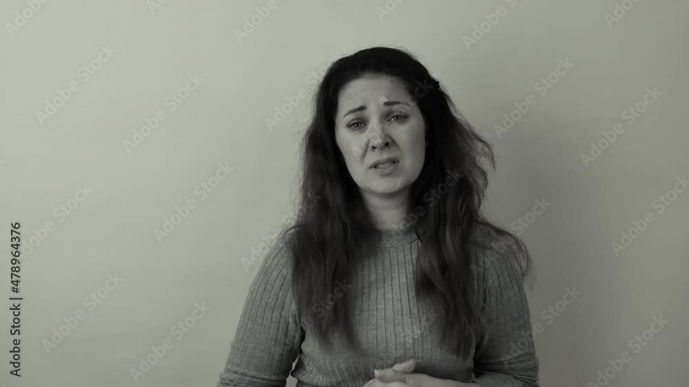 Person's facial expressions, emotions and feelings. Body language ...