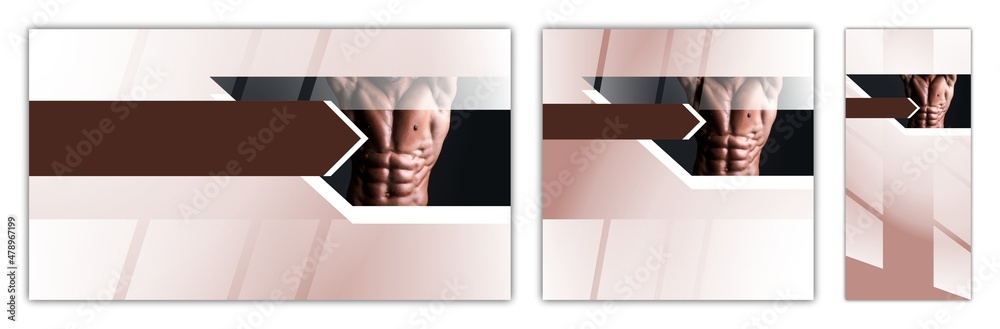 Fitness sport background. Template design, for print banner, web or ...