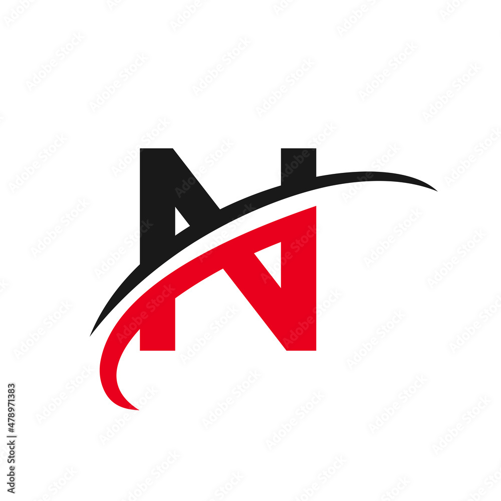 Initial Letter N Logo Vector Template Modern and Simple Design. N ...