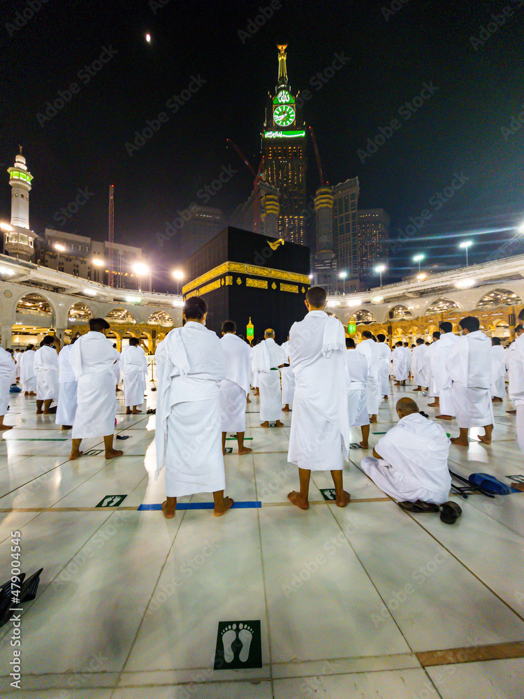 Pilgrims around the Kaaba, the Hajj, Mekka (Mecca) Stock Photo | Adobe ...