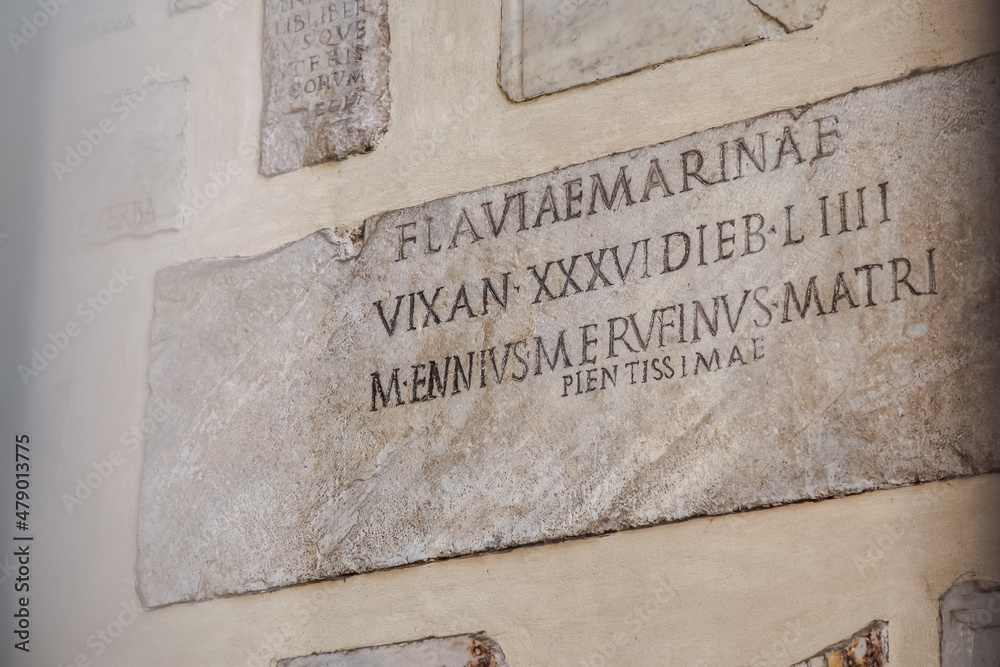 Pagan and early Christian Latin inscriptions in the portico of the ...