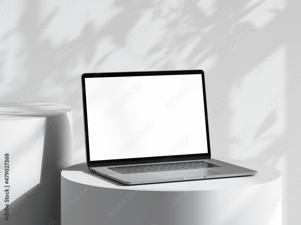 Laptop mockup, device mockup, screen mockup, 3d render Stock ...