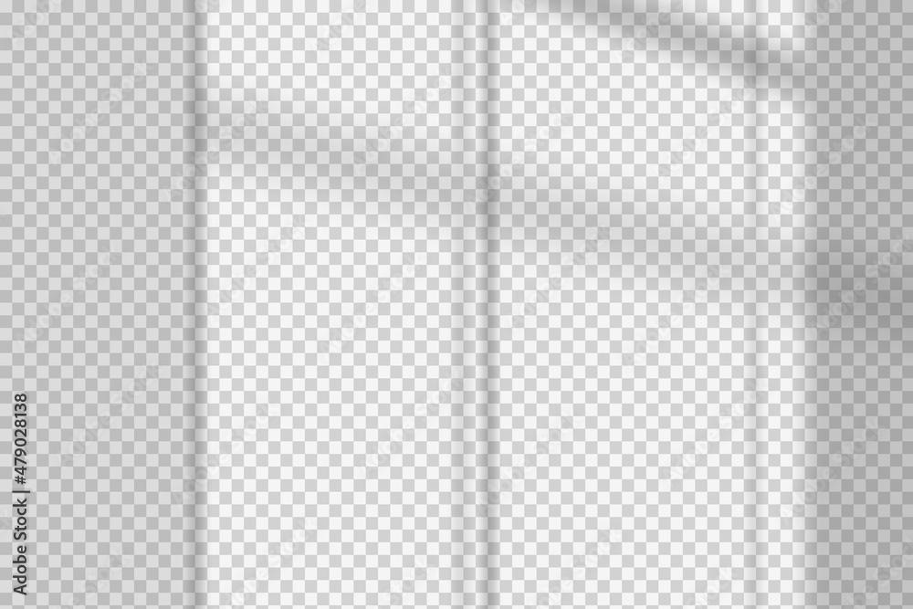 Window shadow vector overlay on transparent background. Natural scene ...