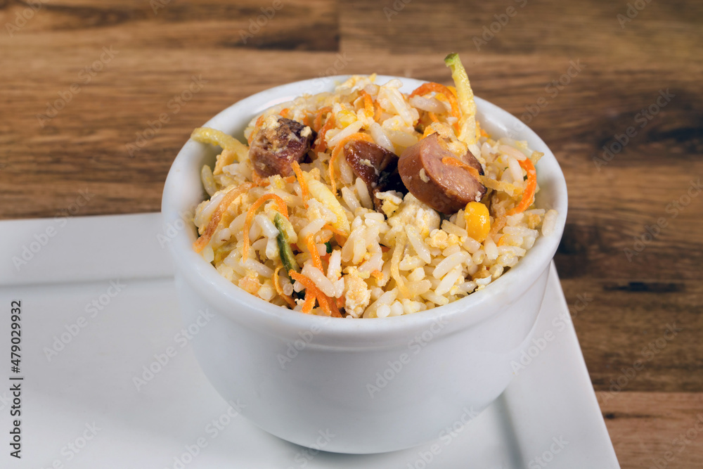 Biro-Biro rice or “arroz maluco”. type of rice typical of Brazilian ...