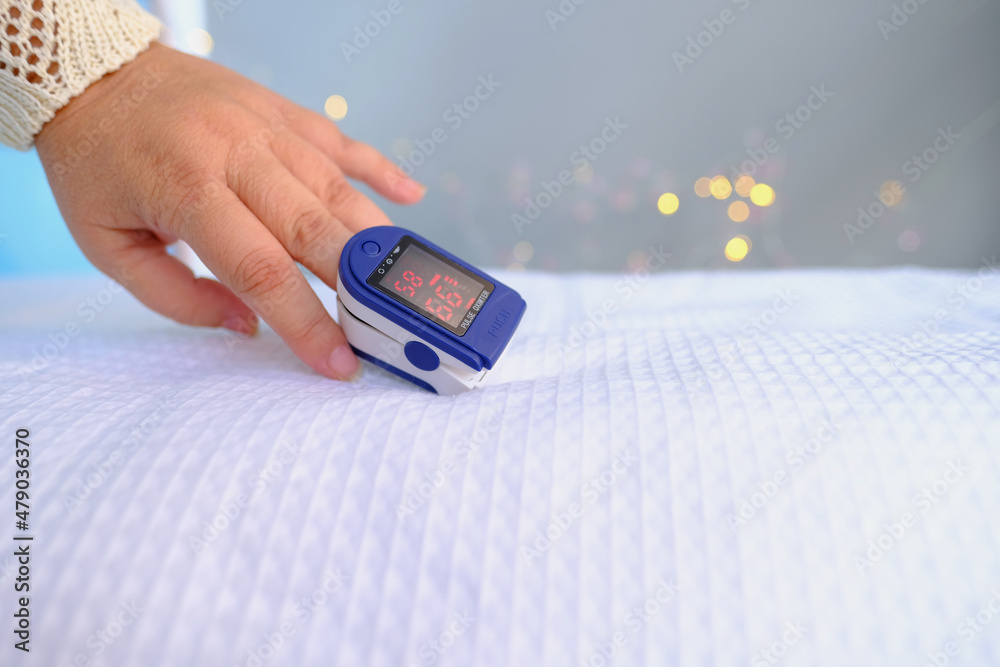 Household Medical Device Pulse Oximeter For Measuring Oxygen In The Household Medical Device Pulse Oximeter For Measuring Oxygen In The