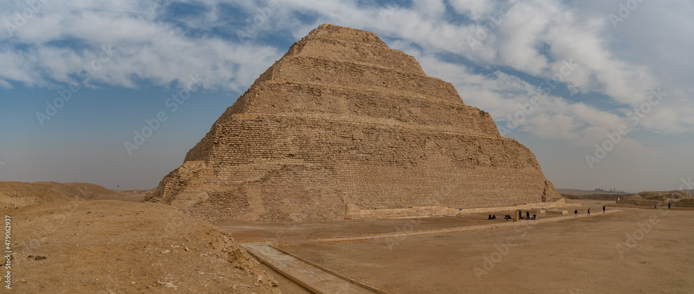 Step pyramid of Djoser in Saqqara, an archeological remain in the ...
