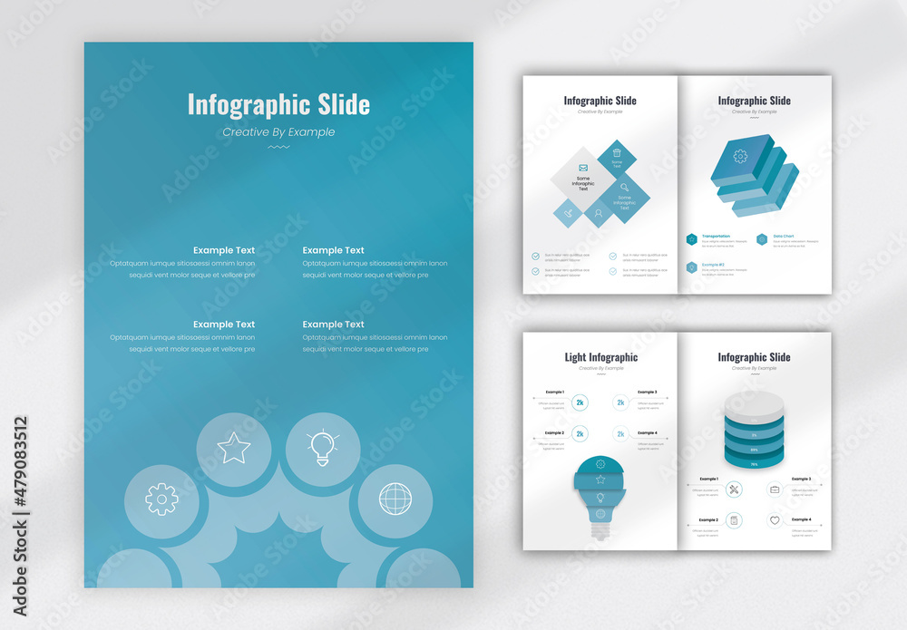 Infographic Slide Brochure Stock Template | Adobe Stock