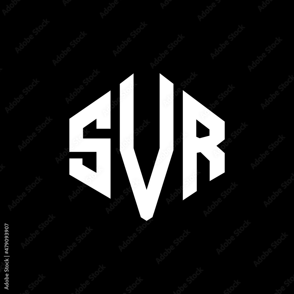 SVR letter logo design with polygon shape. SVR polygon and cube shape ...