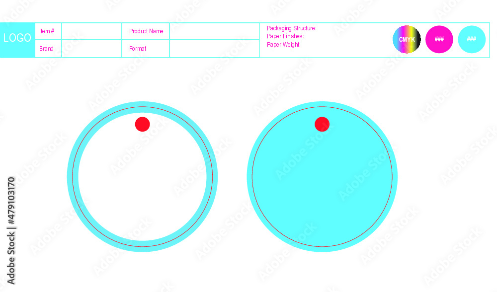 Customizable Card Packaging Vector Illustration, Custom Dieline Scaled ...