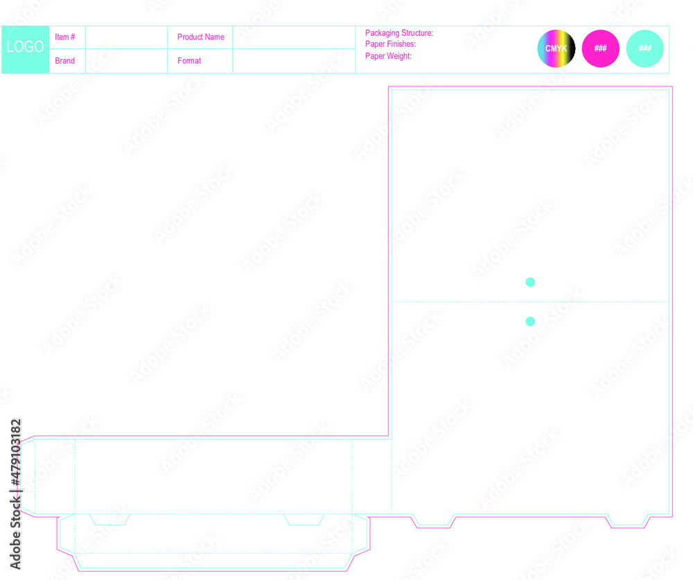Die-Cut Template Box Package Design, 3D Box Package Dieline, Factory ...