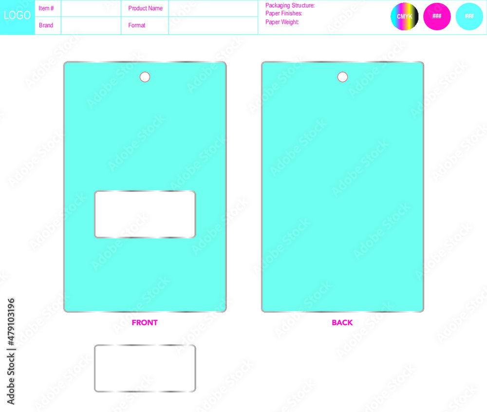 Customizable Bag Packaging Vector Illustration, Custom Dieline Scaled ...