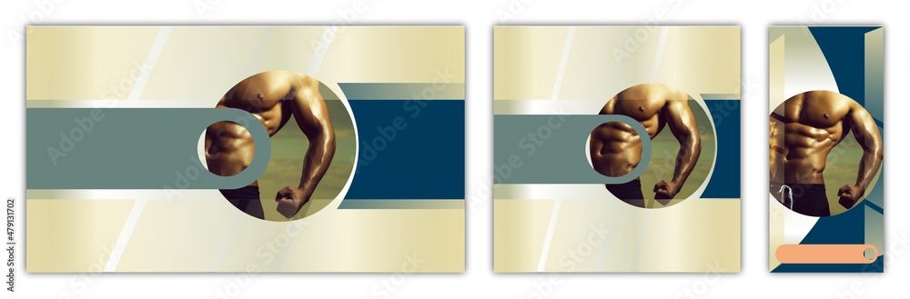 Abstract template design, for print banner, web. Templates set of cover ...