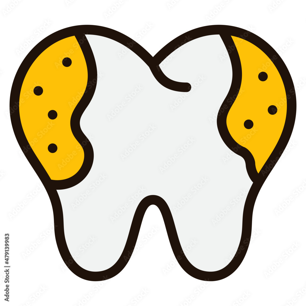 caries filled outline icon Stock Vector | Adobe Stock