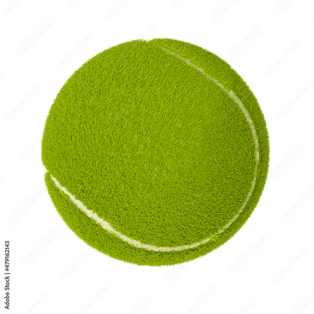Realistic 3D tennis ball with high resolution. Sport ball for big ...