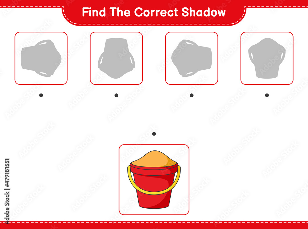 Find the correct shadow. Find and match the correct shadow of Sand ...