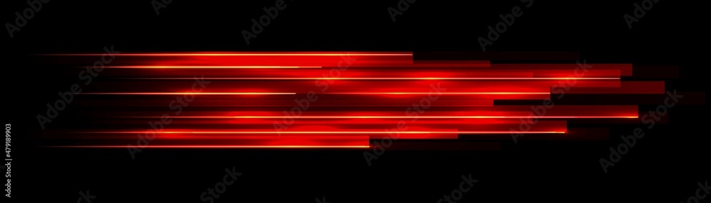 Neon abstract background. Texture red glowing rectangles, geometric ...