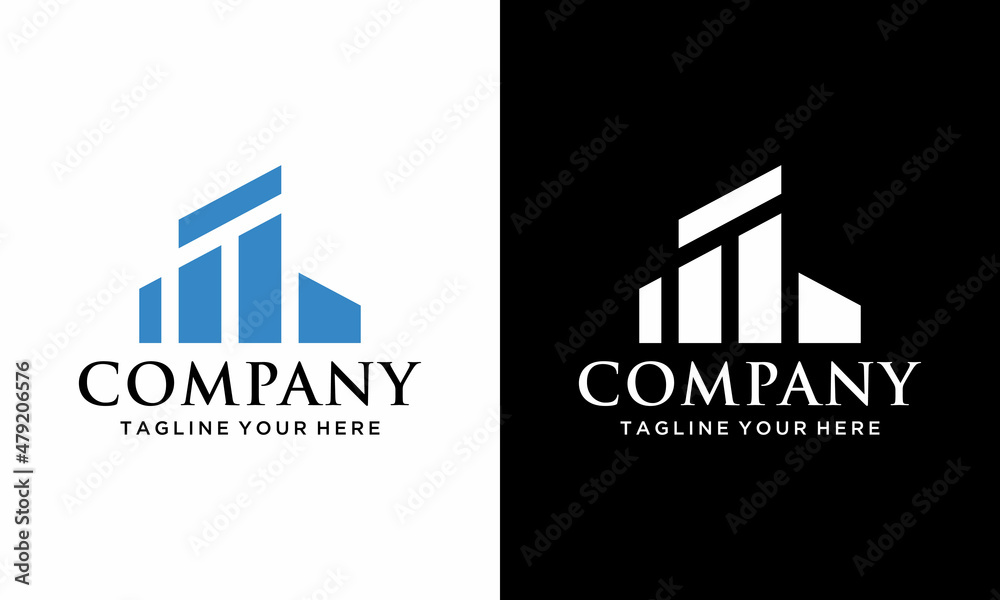 Creative building structure logo design real estate, architecture ...