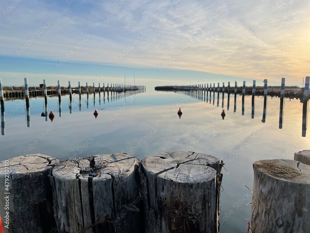 Grado, island of the sun. Tourist marina. Grado Pineta boat mooring ...