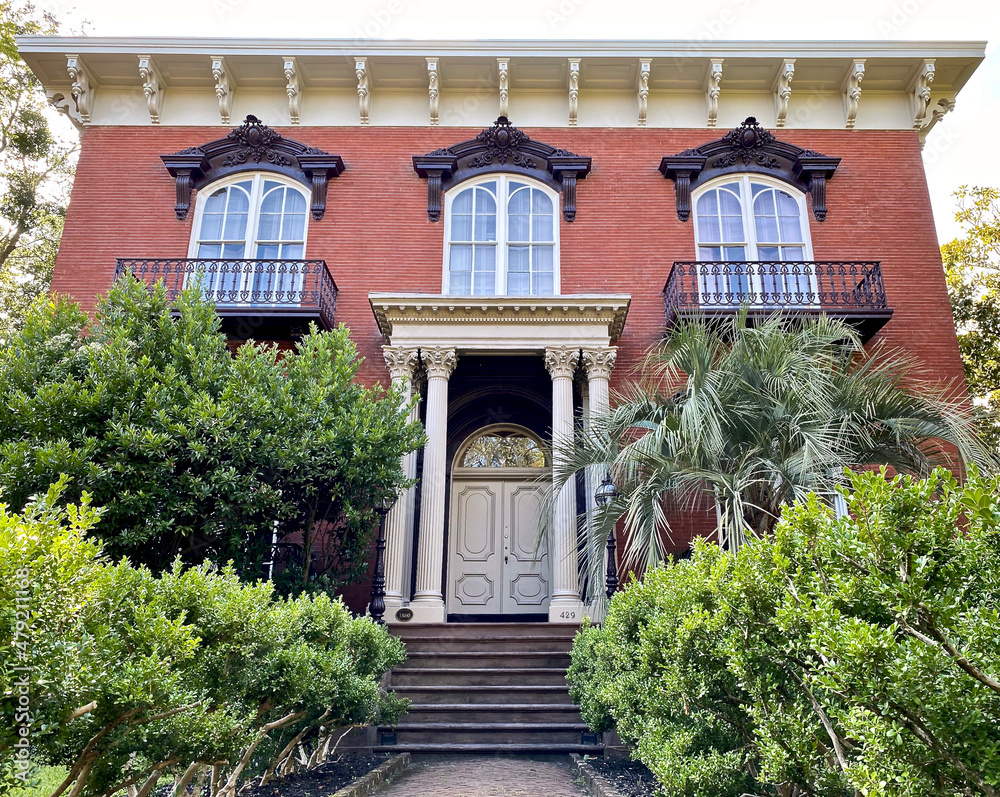 Mercer Williams House Museum in Savannah, Georgia. Mercer House from ...