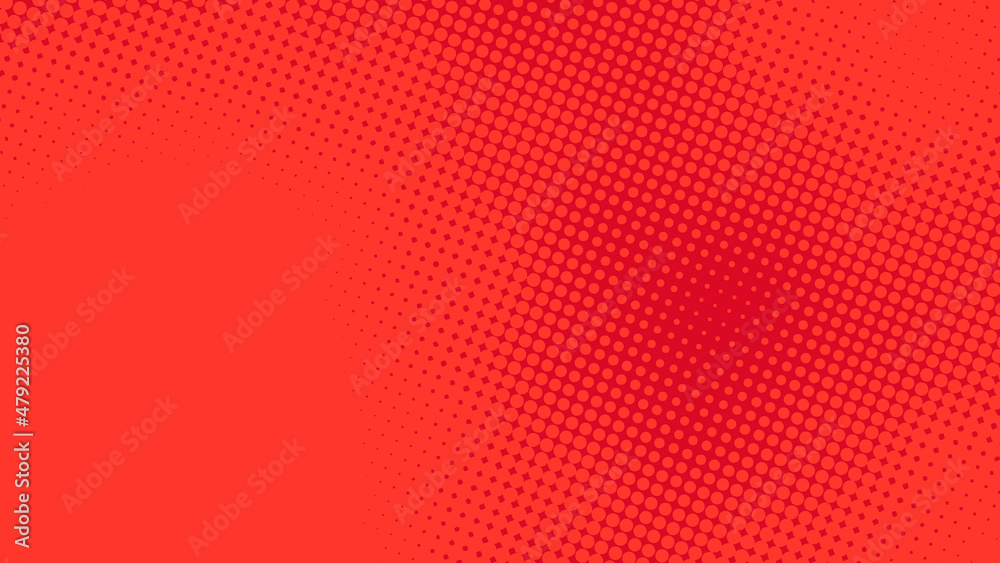 Fun red superhero background in pop art comics book style. Cartoon ...