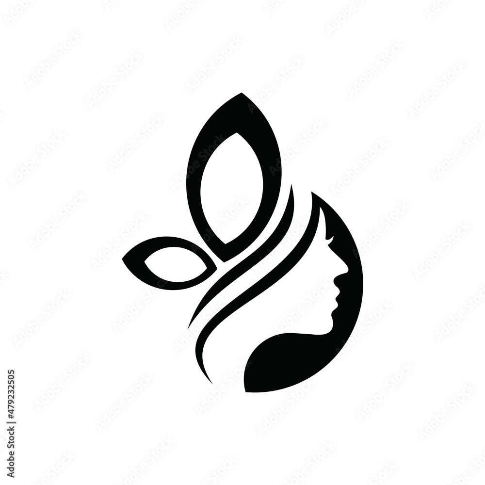 Vector beauty logo, label design elements Stock Vector | Adobe Stock