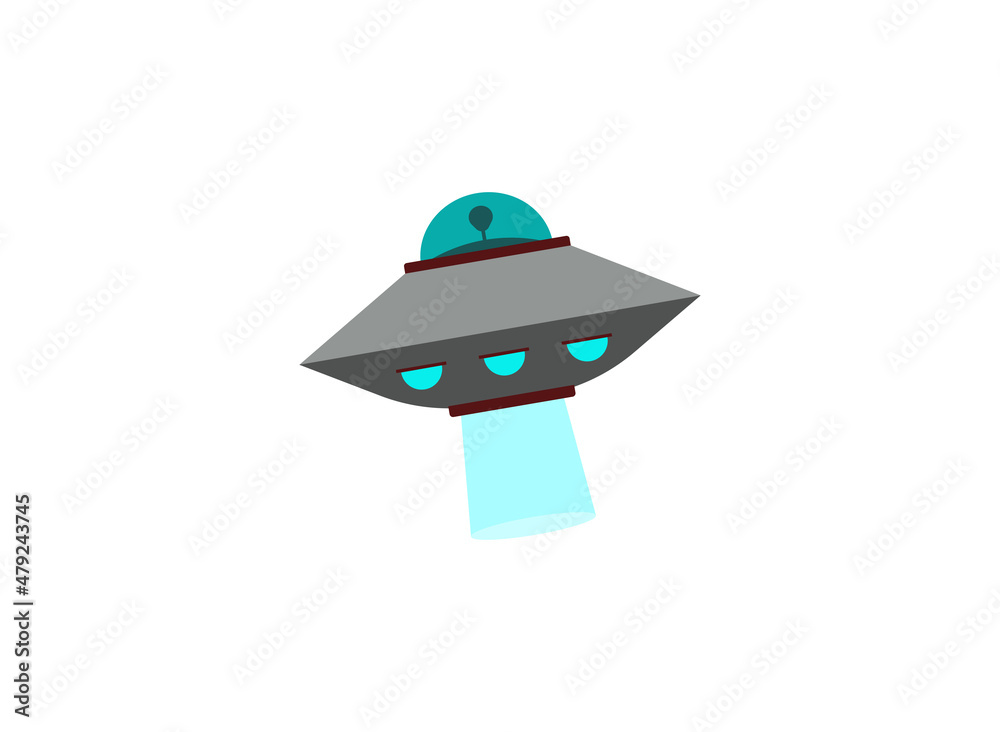 Flying saucer emoji ufo. Isolated Alien, Ufo Emoji, Emoticon, Vector ...
