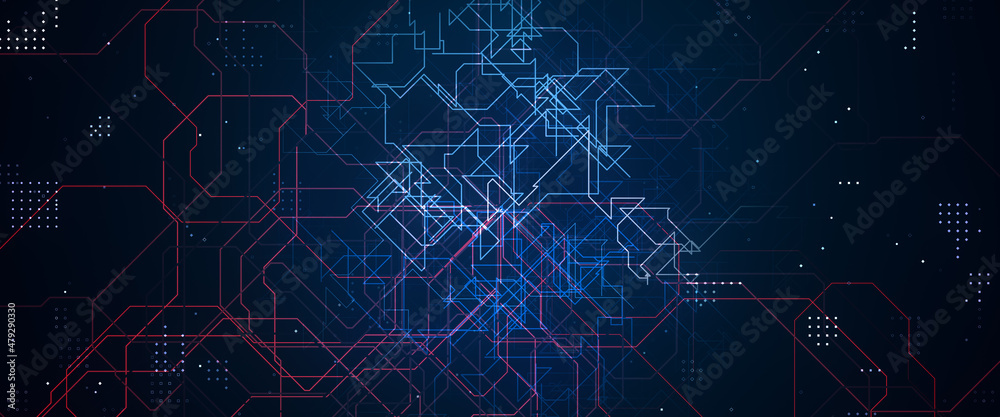 Abstract technology circuit board. Abstract digital background with ...