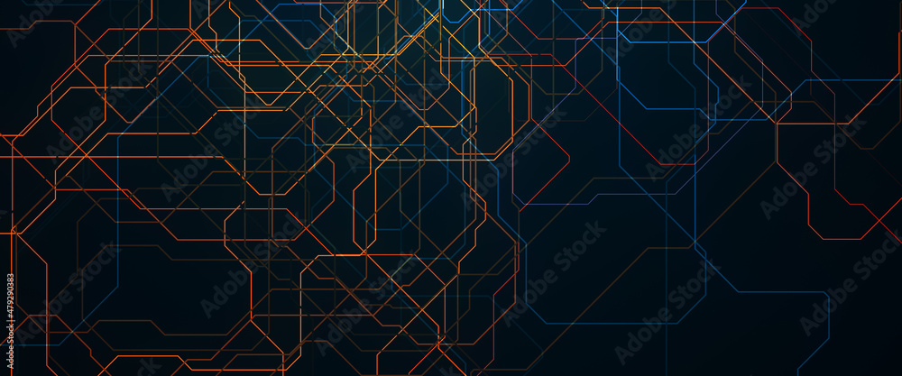 Abstract technology circuit board. Abstract digital background with ...