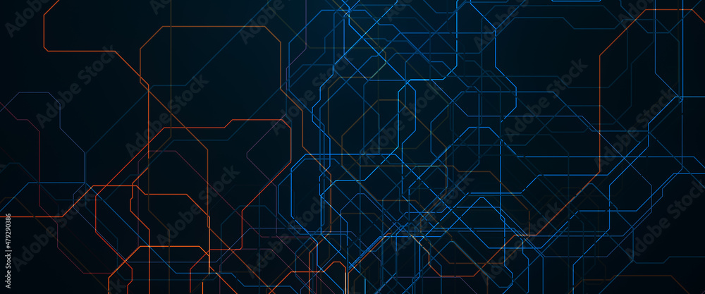 Abstract technology circuit board. Abstract digital background with ...