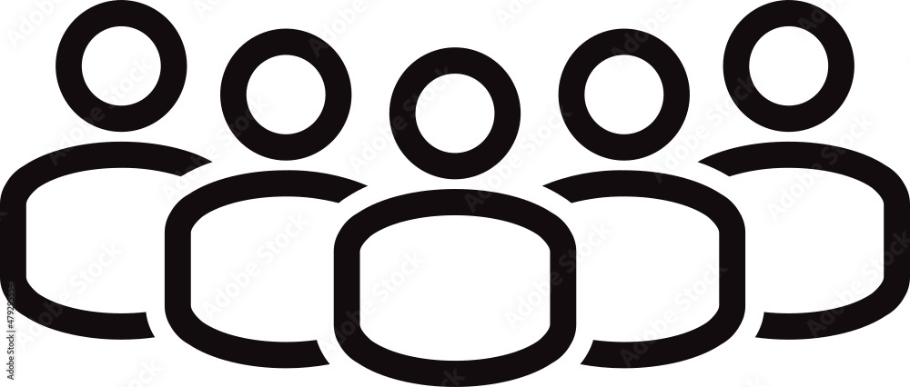 group of people icon Stock Vector | Adobe Stock
