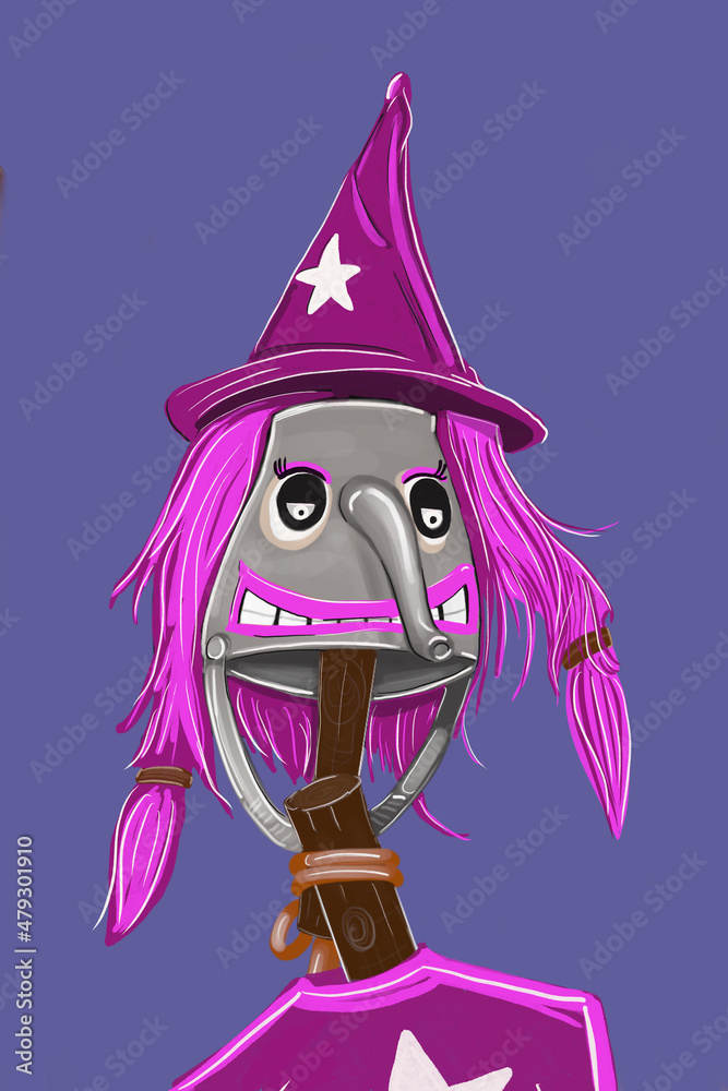 cartoon drawing of witches Stock Illustration | Adobe Stock