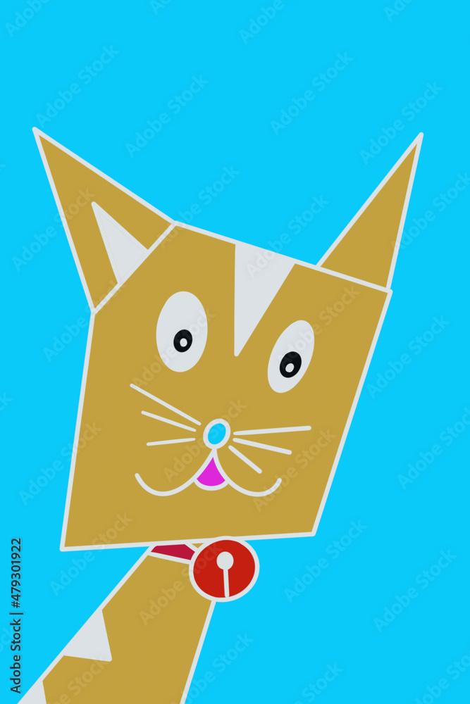 cartoon cat drawing Stock Illustration | Adobe Stock