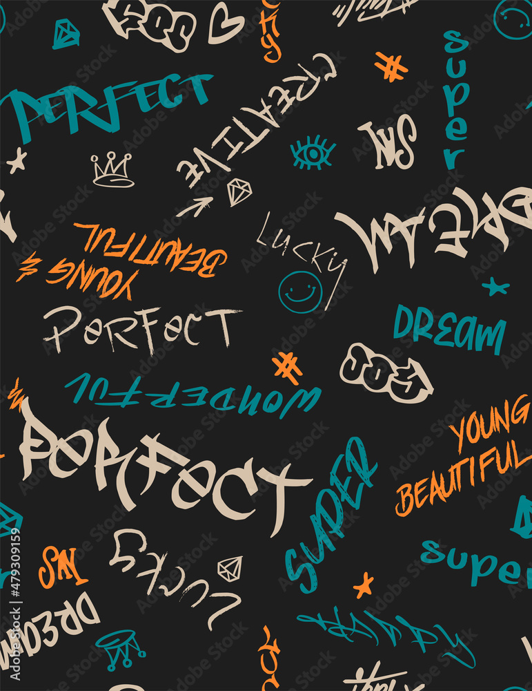 Tagging Graffiti On Paper
