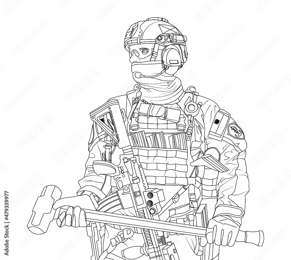 The soldier is holding a hammer , a soldier of the Polish army, Army ...
