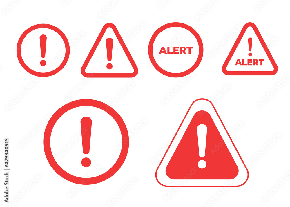 Warning icon. The attention icon. Danger symbol. Alert icon Stock ...