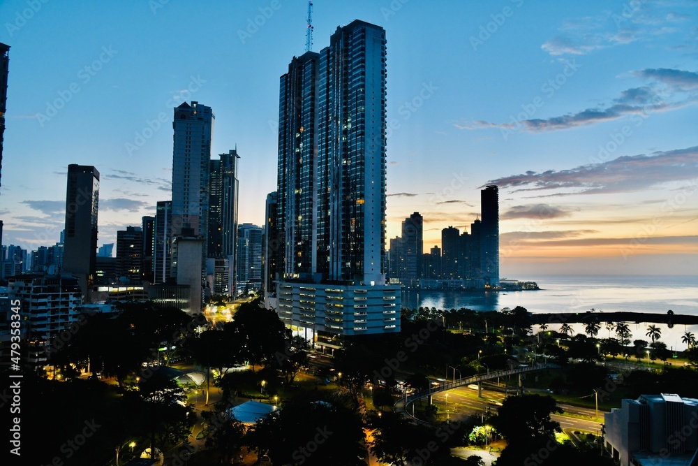 Panama City, the capital of Panama, is a modern city framed by the ...
