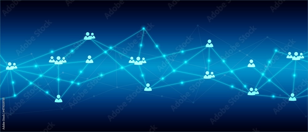 Abctract neon background. Design people communication. Texture of human ...