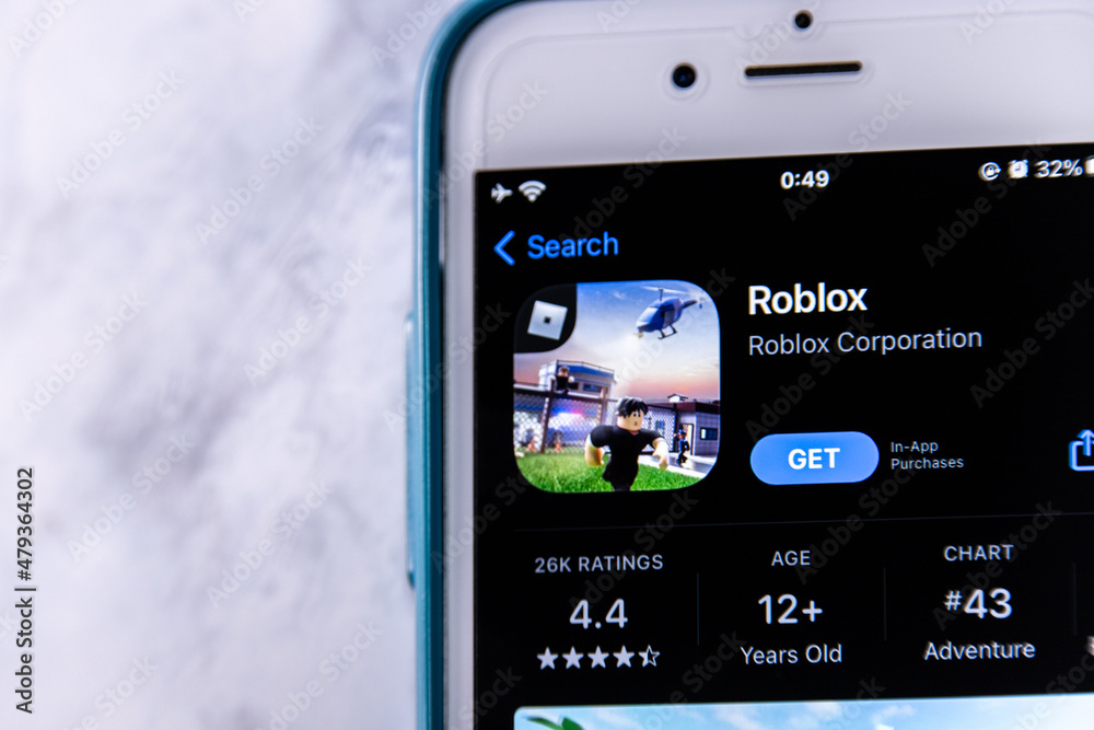 Kumamoto, JAPAN - Mar 23 2021 : Roblox app in App Store on iPhone ...