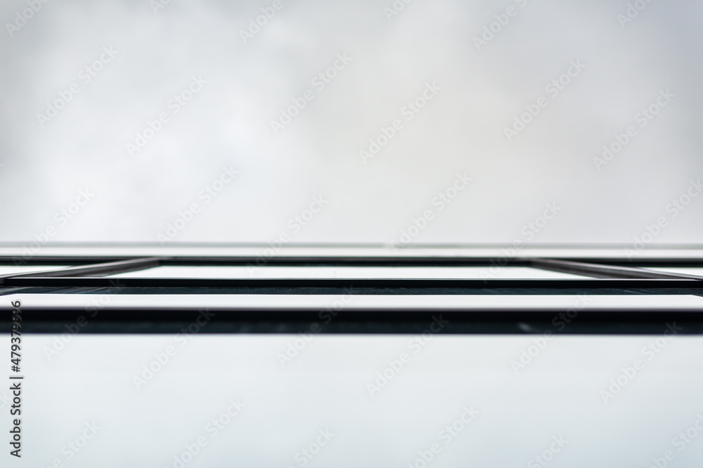 Building element. Modern architecture. Design project. Smooth surface ...