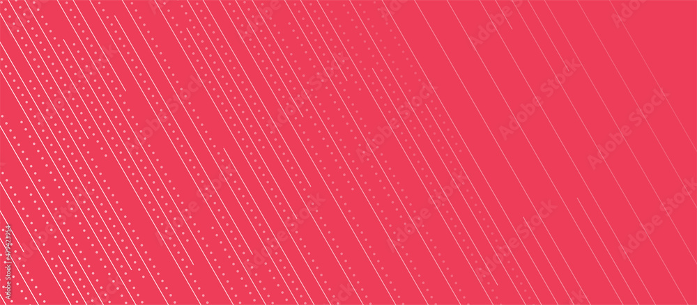 Pink white minimal lines abstract futuristic tech background. Vector ...
